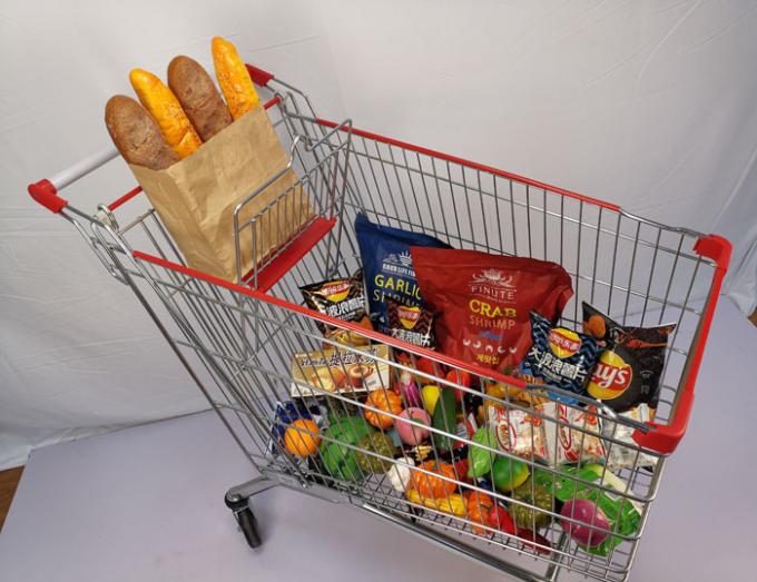 Q195 Steel 240L Store Shopping Cart Supermarket Shopping Trolley SGS ...