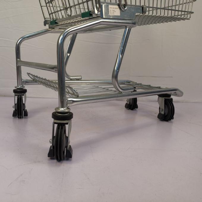 100L American Style Steel Shopping Cart Chain Store Shopping Cart With ...